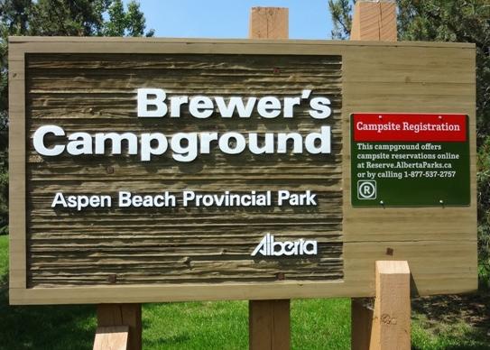 Brewer's Campground - Aspen Beach Provincial Park in Bentley, Alberta